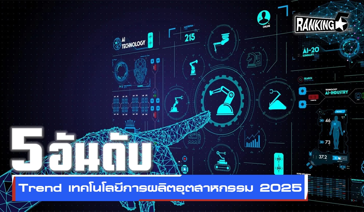 5 อันดับ Trend เทคโนโลยีการผลิตอุตสาหกรรม 2025